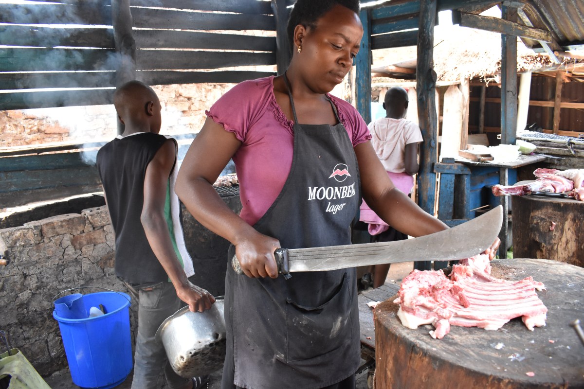 Ugandan fried pork with all the trimmings – People I Meet and Food They Eat